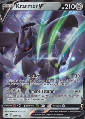 Krarmor-V 109/163 Pokemon Kampfstile Karte Deutsch | eBay