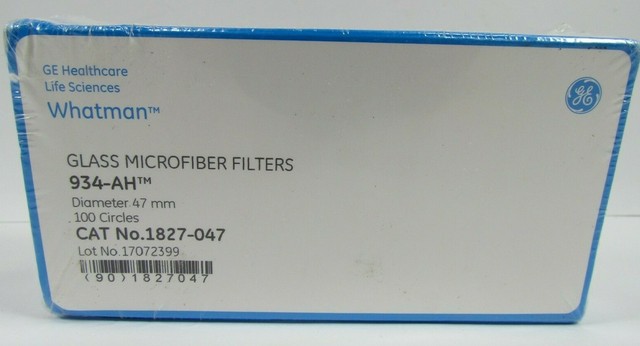Whatman 1827-047 Glass Microfiber Filter 934ah 47mm 100 Circles for ...