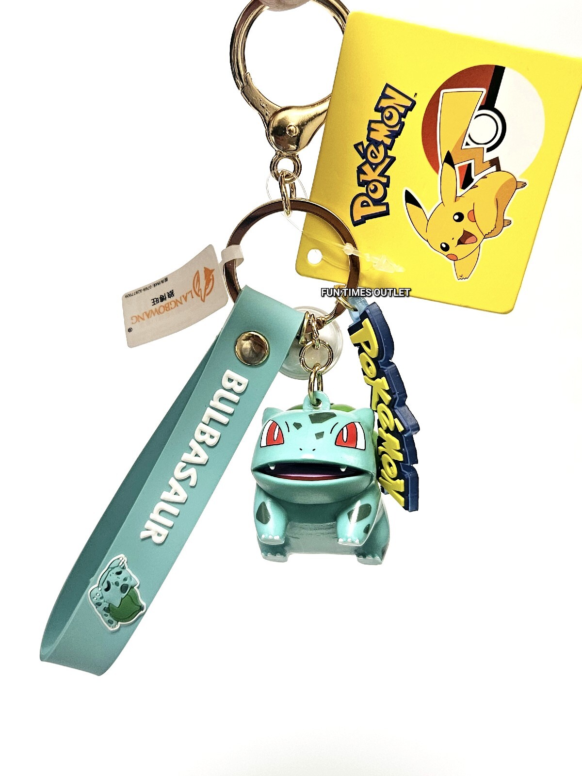 Pokemon Bulbasaur Keychain Pendant Cartoon Anime Collection Licensed ...