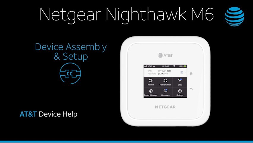 NETGEAR Nighthawk M6 (MR6110) AT&T 5G LTE Wi-Fi Mobile Hotspot Router ...