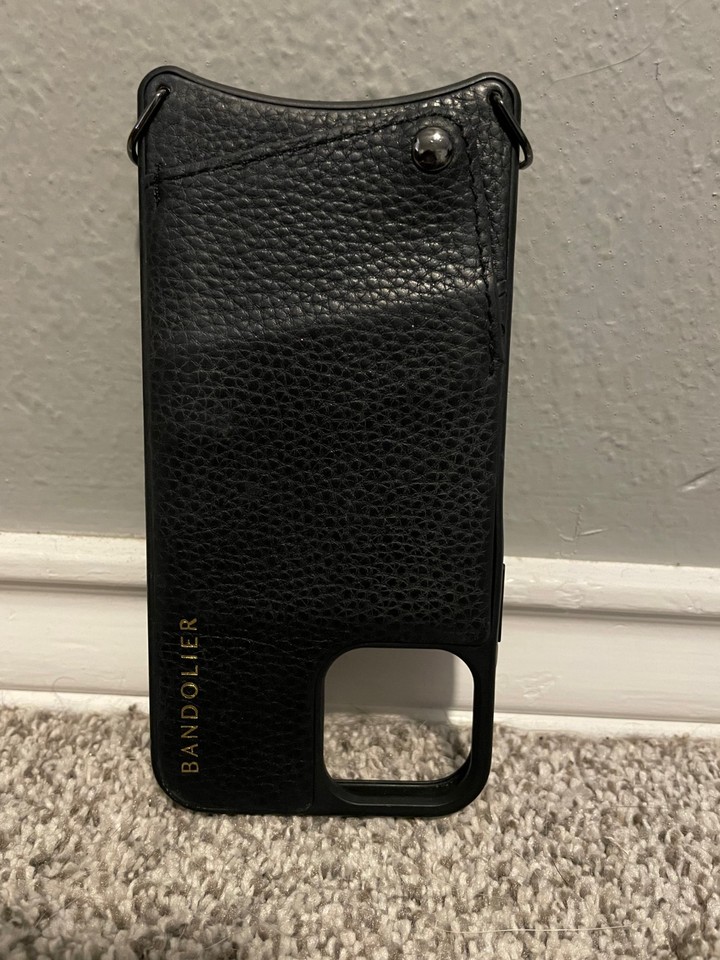 Bandolier Hailey Phone Case Black Leather Wallet iPhone 12/12 Pro Case ...