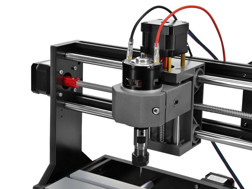 Monoprice Benchtop CNC Router Kit, 3 Axis Engrave Mill Soft Metals Wood ...