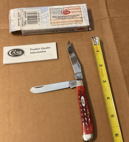 CASE XX 2 Blade Knife 6207 SS Mini Trapper Old Red | eBay