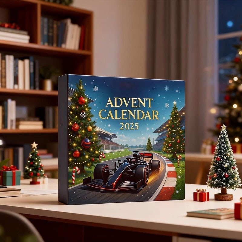 F1 Team 2025 Christmas Advent Calendar 24-Day Countdown,2D Racing Team ...