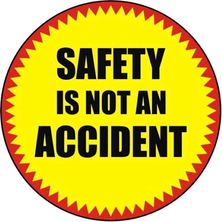 SAFETY IS NOT AN ACCIDENT HARD HAT STICKER HELMET STICKER TOOL BOX ...