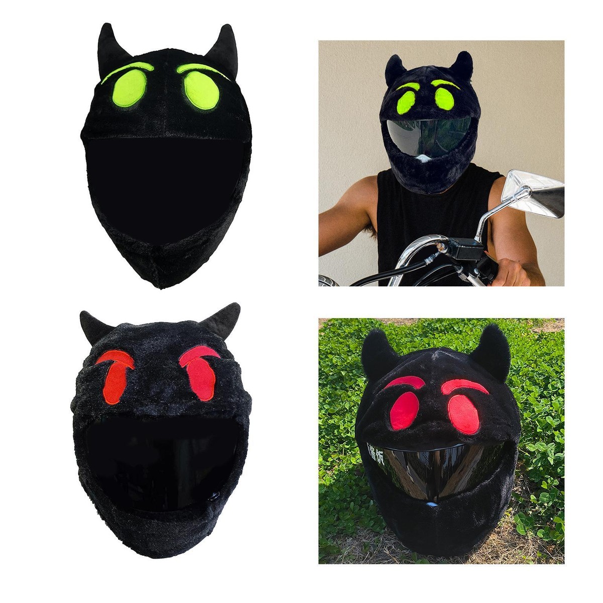 Evil Smiley Motorcycle Helmet