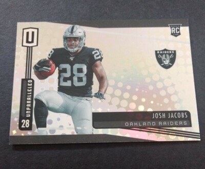 JOSH JACOBS 2019 Panini UNPARALLELED RC Rookie Card #223 Green Bay ...