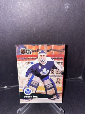 1991-92 Pro Set Maple Leafs Hockey Card #222 Peter Ing | eBay