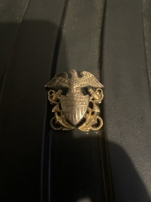 Original WW2 USN US Navy Cap Sidecap Badge | eBay UK