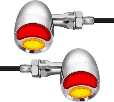 2PCS Vintage LED Tail Lights With Turn Signals Fit Ford Model A Hot Rod ...