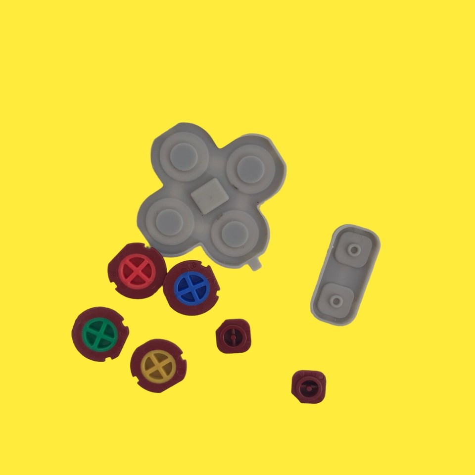 Lot of 6 sets - Nintendo NEW 2015 3DS XL Replacement Buttons Red/Gray ...