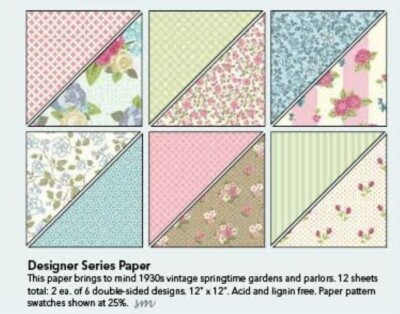 Stampin' Up! SPRINGTIME VINTAGE * DSP - 12 SHEETS OF 6" x 6" PAPER | eBay