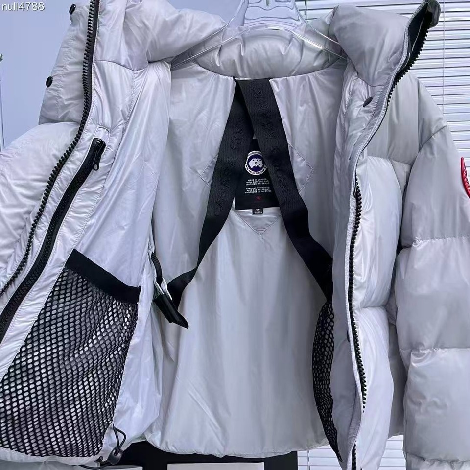 Canada Goose Cypress Cropped Puffer Silver Down Puffer Women's Jacket ...