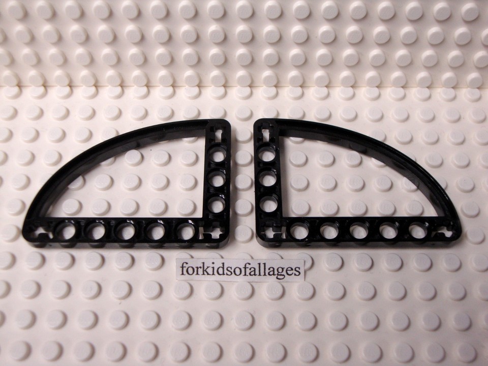 2x Lego Technic 32251 Liftarm Modified L-Shape Quarter Ellipse Thin 5x7 ...