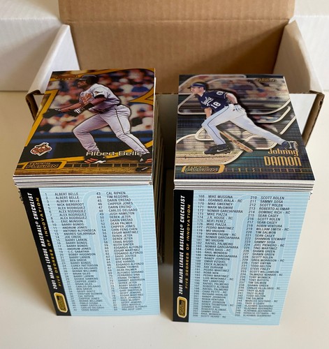 2001 Topps Fusion Baseball Complete Set (250 Cards) | eBay