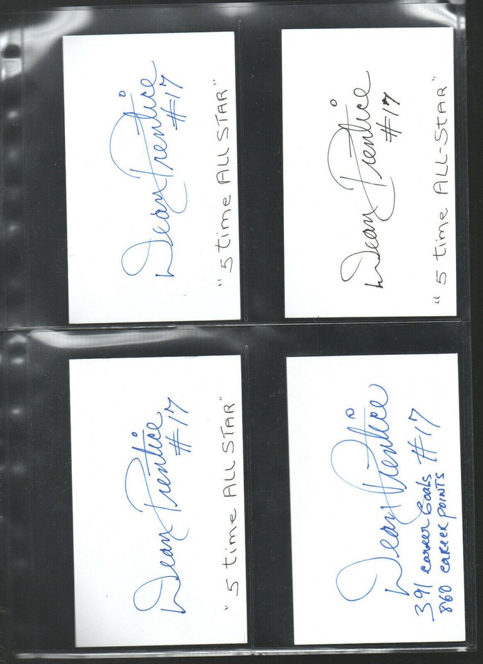 (8) DEAN PRENTICE AUTOGRAPH/AUTO/HAND-SIGNED INDEX CARD 3x5 | eBay