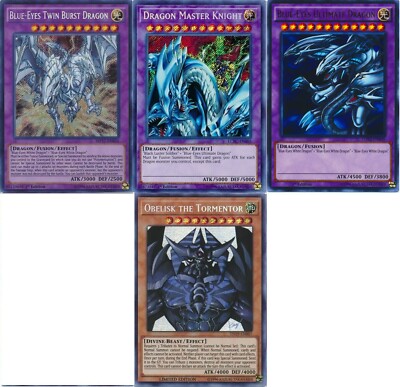 Yugioh Blue-Eyes Complete Deck - Ultimate Dragon - Twin Burst - Obelisk ...