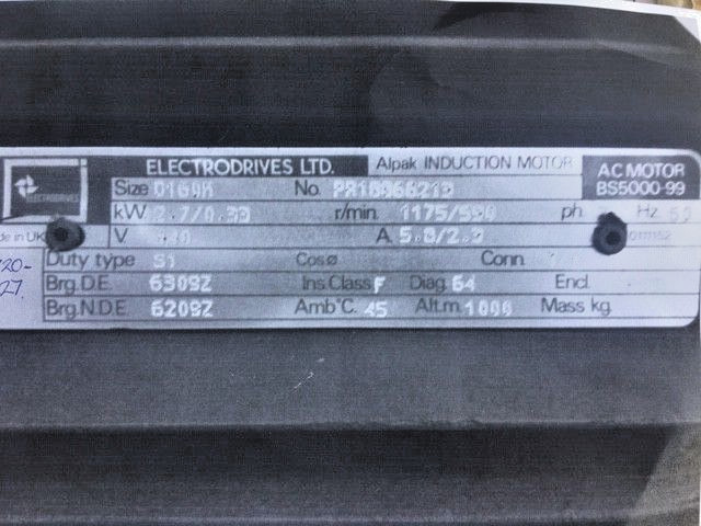 Electrodrives Ltd Alpak Induction Motor Electric AC Motor D160M 3 Phase - New | eBay UK