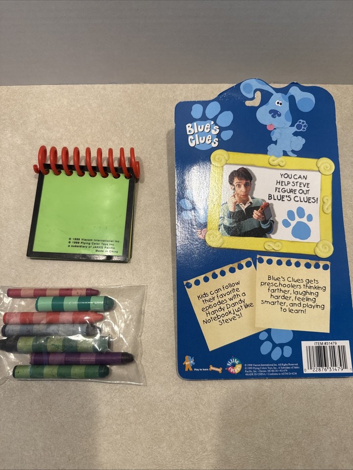 Vintage 1998 Blue’s Clues Handy Dandy Notebook - Version 2 USED w ...