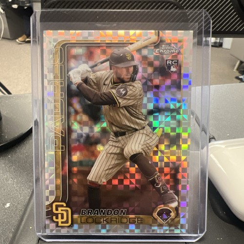 2025 Topps Chrome Brandon Lockridge X-Fractor Rookie Card #106 - Padres ...