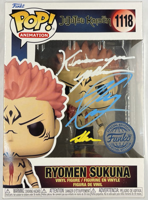 Ryomen Sukuna 1118 Jujutsu Kaisen Funko Pop Signed By Ray Chase w/ COA ...
