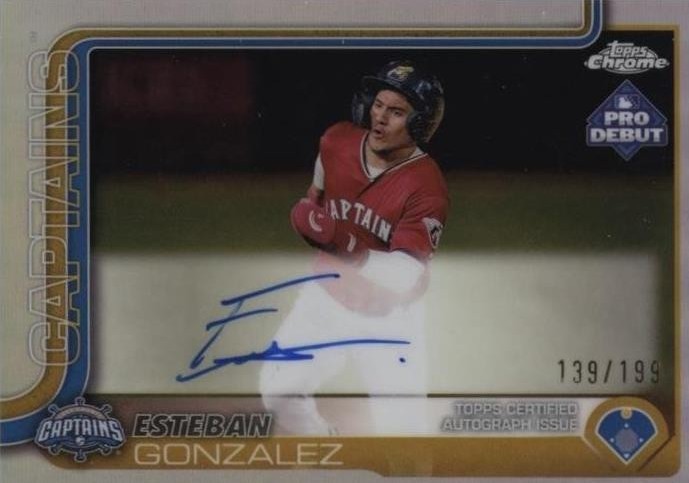 2025 Topps Pro Debut - Chrome Esteban Gonzalez #PDC-117 Refractor ...