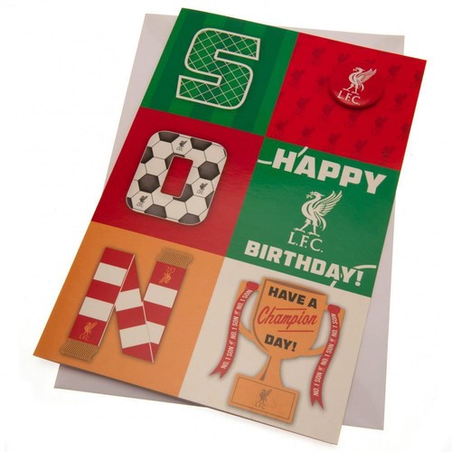 Liverpool FC - Carte d'anniversaire SON (TA8127) 5059699908499 | eBay