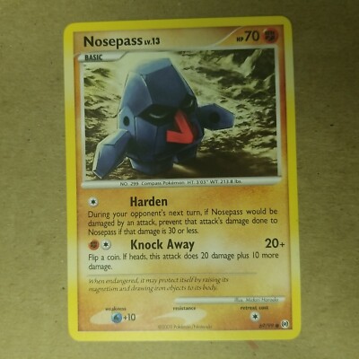 Nosepass 69/99 - Common - Platinum Arceus - POKEMON CARD - NM/M | eBay