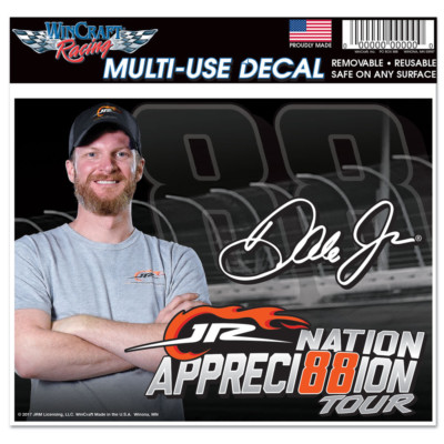 Dale Earnhardt Jr JR Motorsports Multi-Use Colored Decal 5" x 6" | eBay