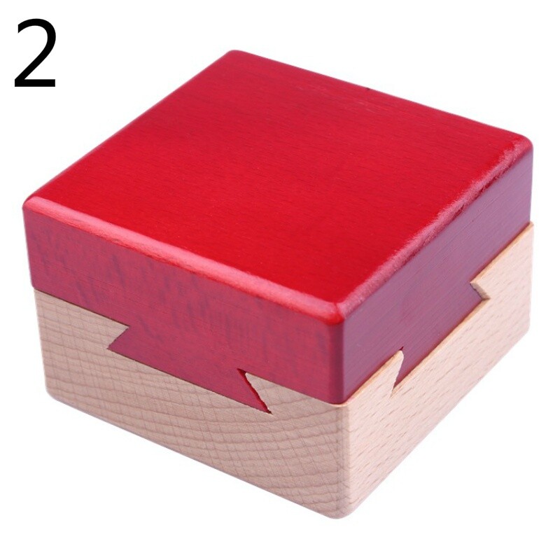 Secret Wood Magic Puzzle Box Hidden Jewelry Treasure Toy Brain Teaser ...