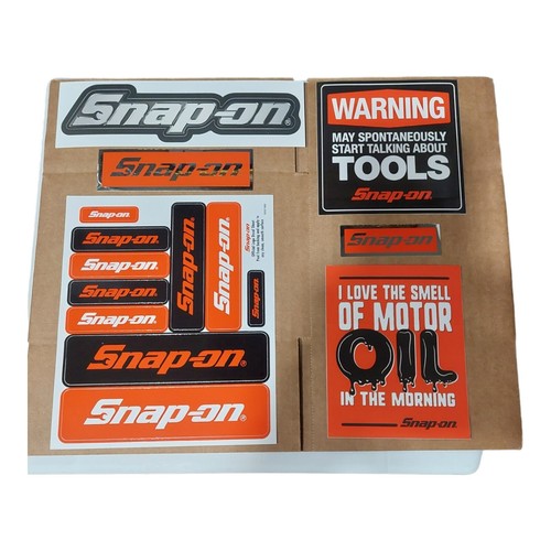 Genuine Snap-on Tool Logo Bundle Sticker Sheet Various Size Stickers ...