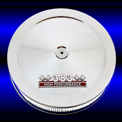 383 Emblem Air Cleaner Chrome Fits Small Block Chevy 383 Stroker ...