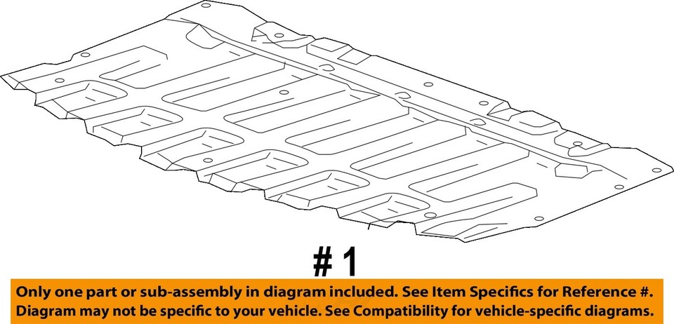 GM OEM 17-18 CT6 Radiator Support Splash Shields-Stiffener 23349911 | eBay