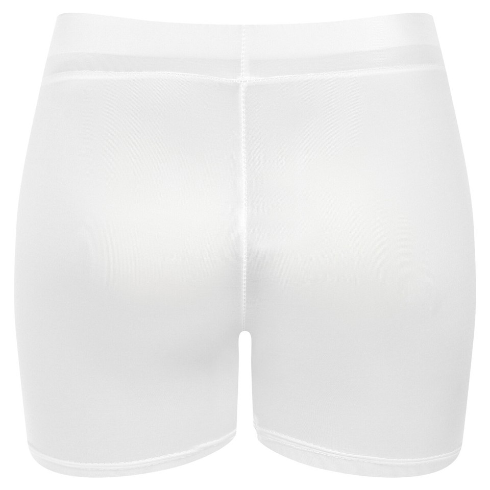 Women's See Through Shorts Hot Pants Ice Silk Transparent Boyshorts ...