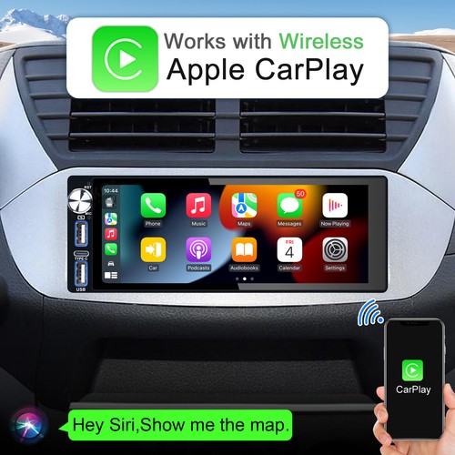 Single 1 Din Car Stereo Radio GPS For Apple/Android CarPlay 6.9" Touch ...