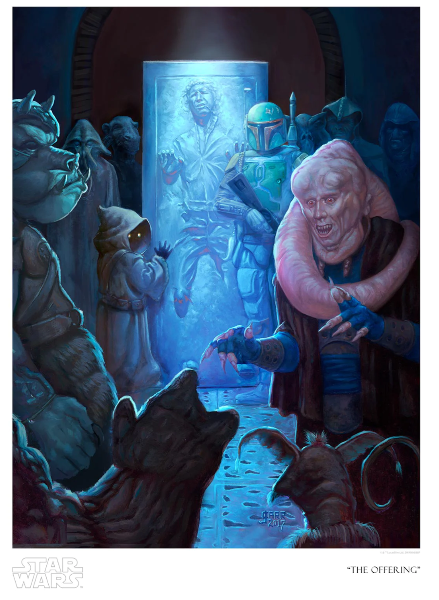 Star Wars Return of The Jedi Han Solo Carbonite Poster Print Art 13x19 ...