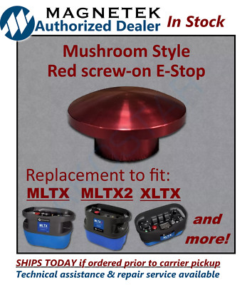 Magnetek red Mushroom estop cap button Flex Transmitter Remote E-Stop ...