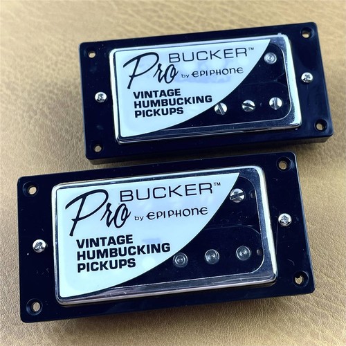 Pro Bucker Classic Plus Vintage Humbucker Pickups Chrome For Epiphone ...