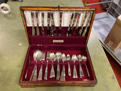 VTG Community finest Silverplate Silverware Set in Wooden Box | eBay