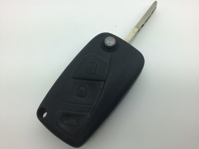 Fiat Punto Panda Ducato Bravo Qubo 3 Button Remote Key Fob Flip Locking ...
