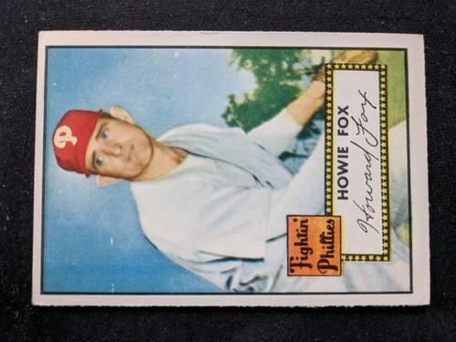 1952 Topps Baseball Card # 209 Howie Fox - Philadelphia Phillies (EX ...