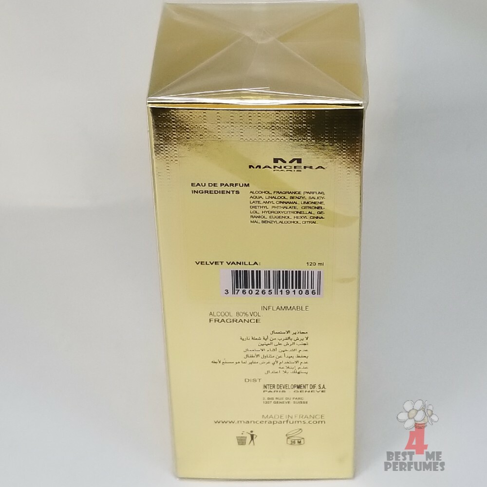 Mancera VELVET VANILLA Eau de Parfum 4 fl oz 120ml Sealed In Box | eBay