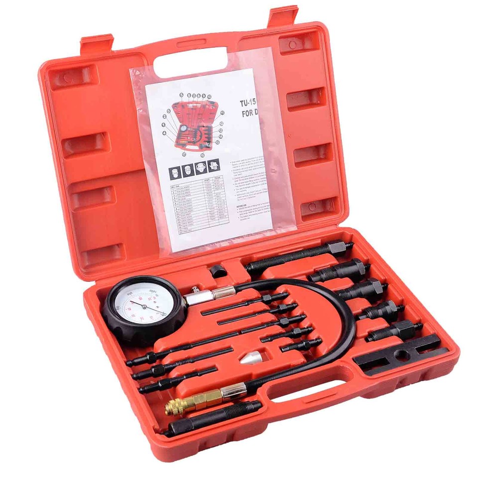 UK Diesel Engine Compression Pressure Tester Injector Glowplug Valves ...