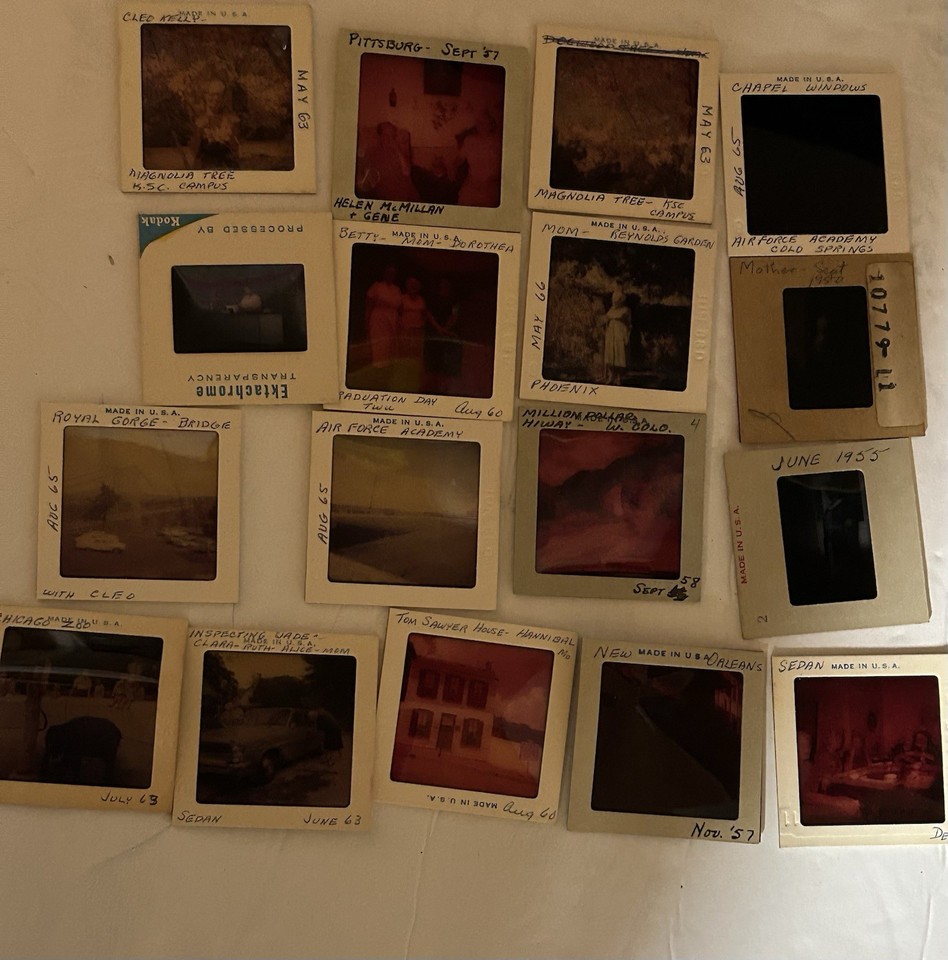 1950's & 1960’s Color Slides Colorado, Texas, Chicago, Vancouver ...