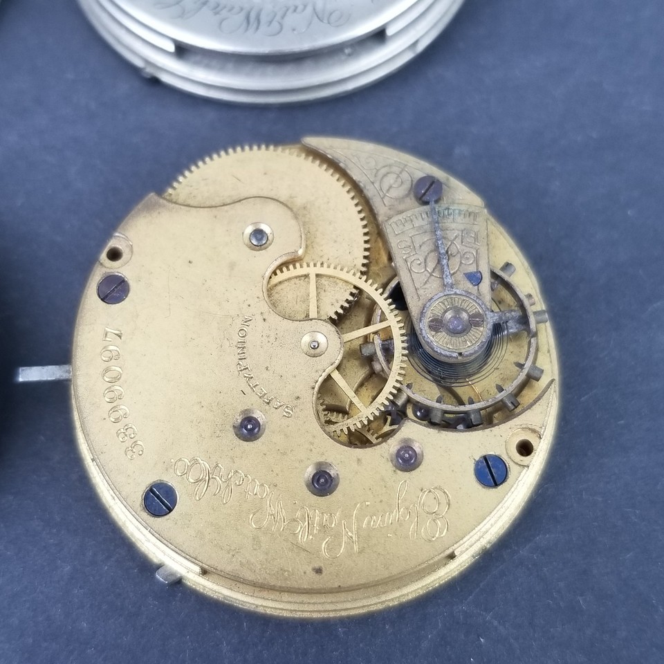 Elgin Natl Watch Co. pocket watch lot x4 movement face 6s 7j 11j 15j ...