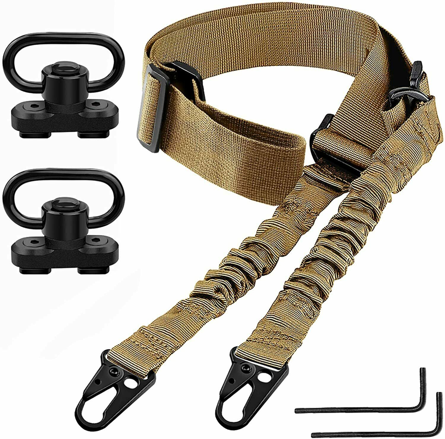 Tactical 2 Point Sling QD Swivel Rifle Gun Sling Strap M-LOK MLOK ...
