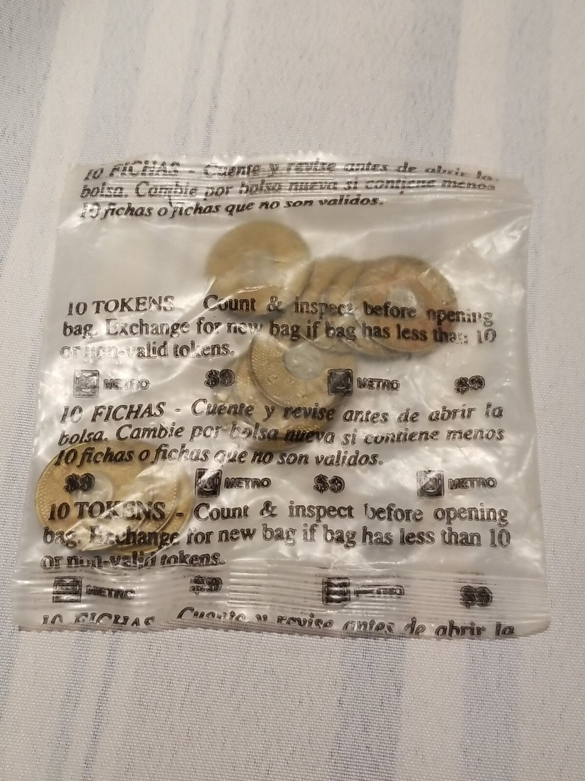 MTA Metro Vintage Coins Fair Bus Coin Token LA Los Angeles Lot of 10 ...