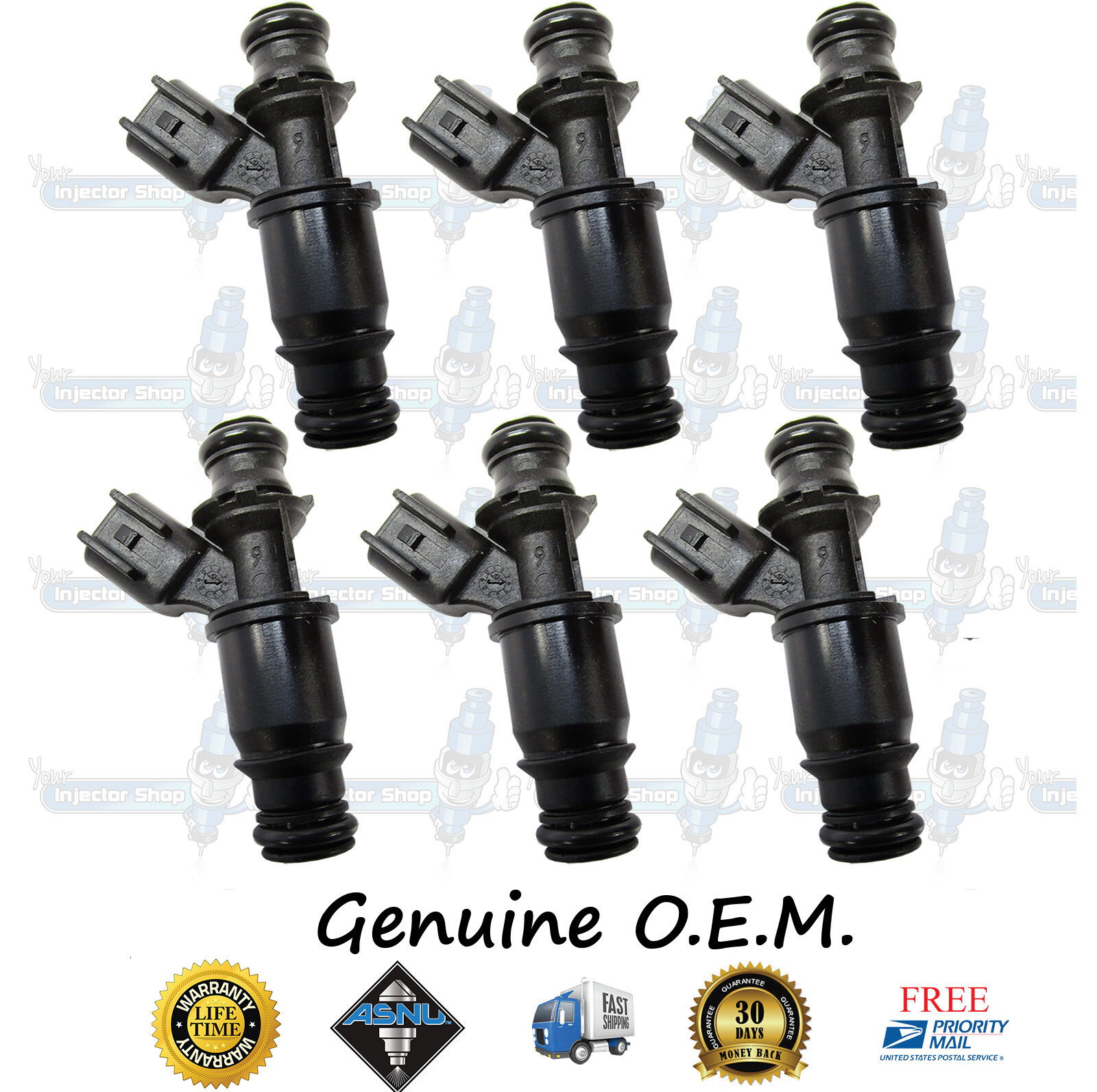 Genuine Delphi Fuel Injectors Buick LACROSSE 2005-2009 SET 6x 3.8L V6 ...