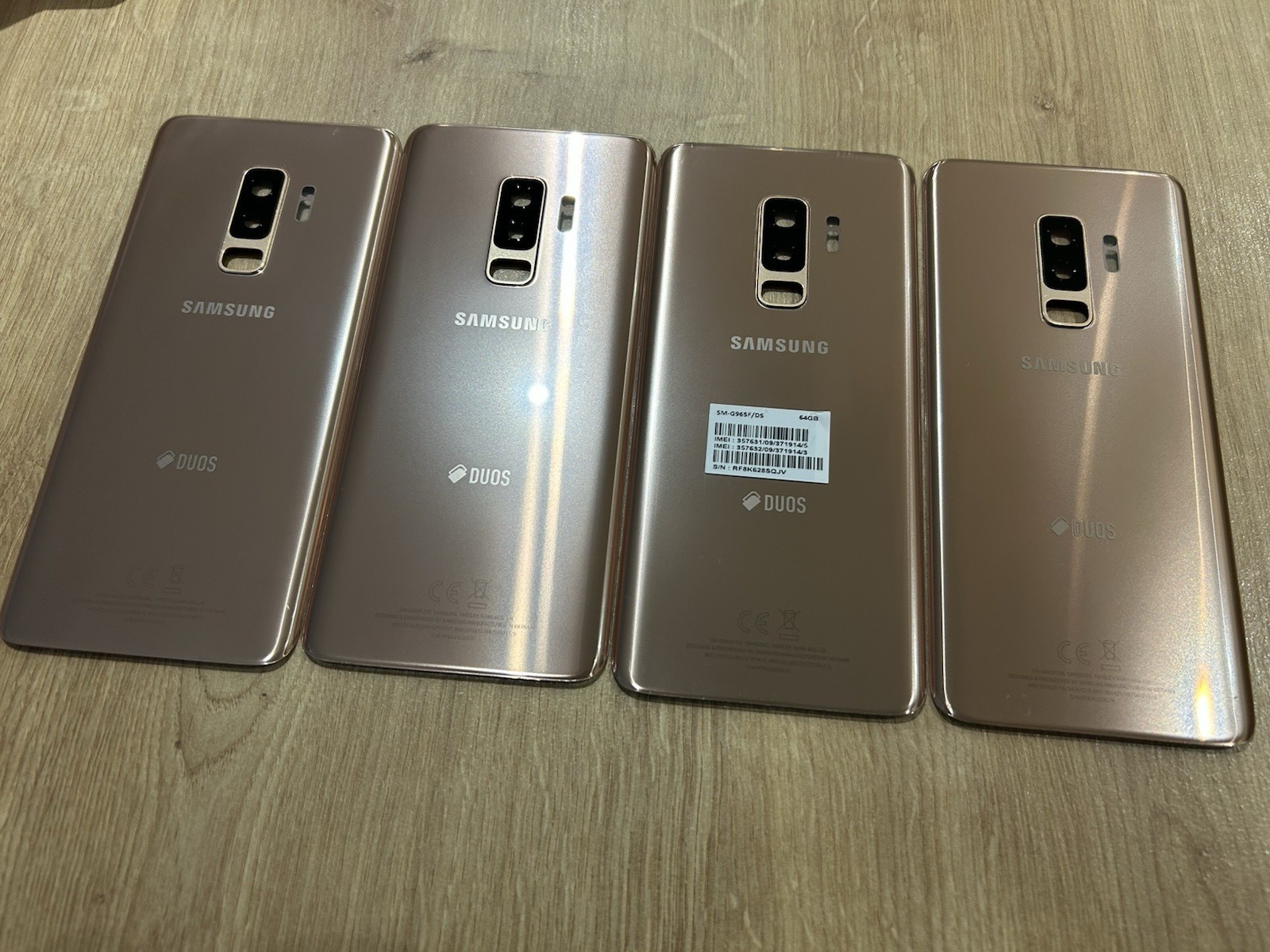 Samsung Galaxy S9+ (Plus) Duos G965 Back Glass/Rear Battery Cover Gold ...
