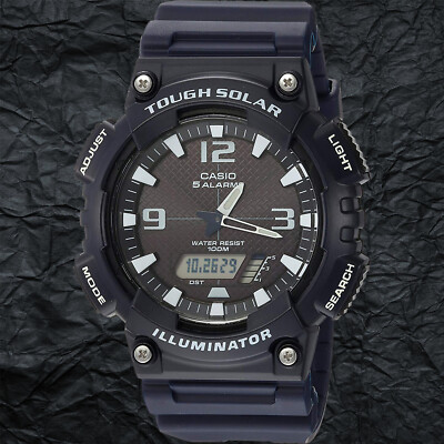 Casio Tough SOLAR World Time 5 Alarms 100m Watch AQ-S810W-2A2 New 2014 ...